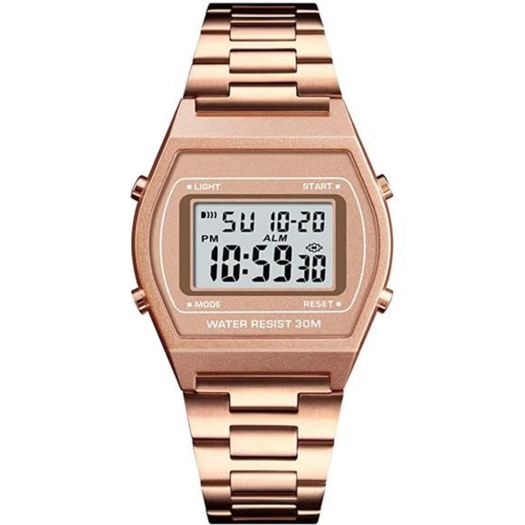 Accessories | Rose Gold Watch For Women Fashion Simple Ladies Led ...